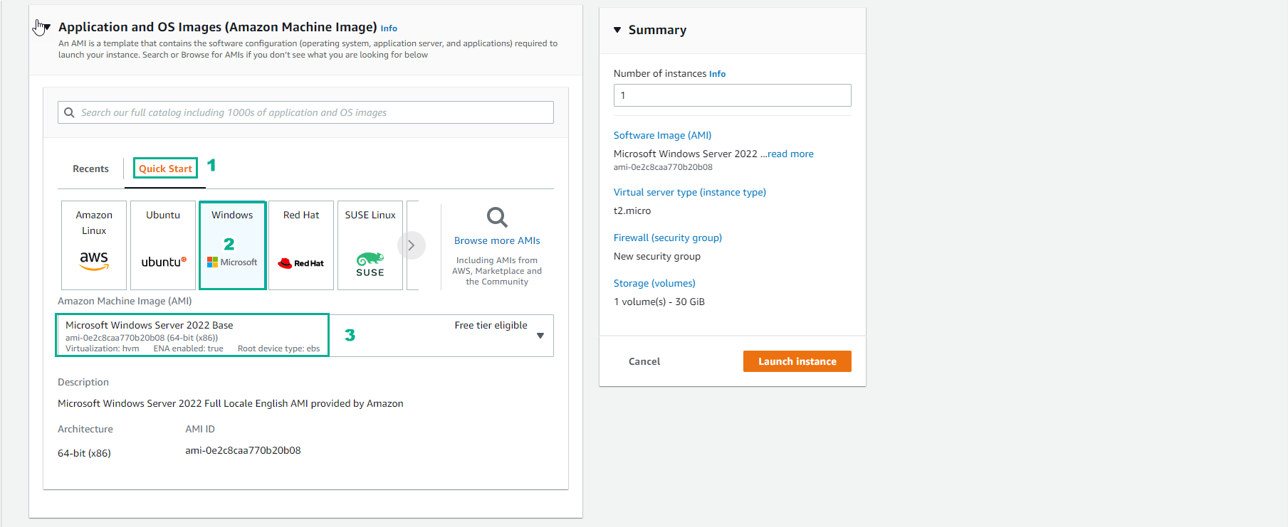 Create Windows Instance Giới Thiệu Về Amazon Ec2