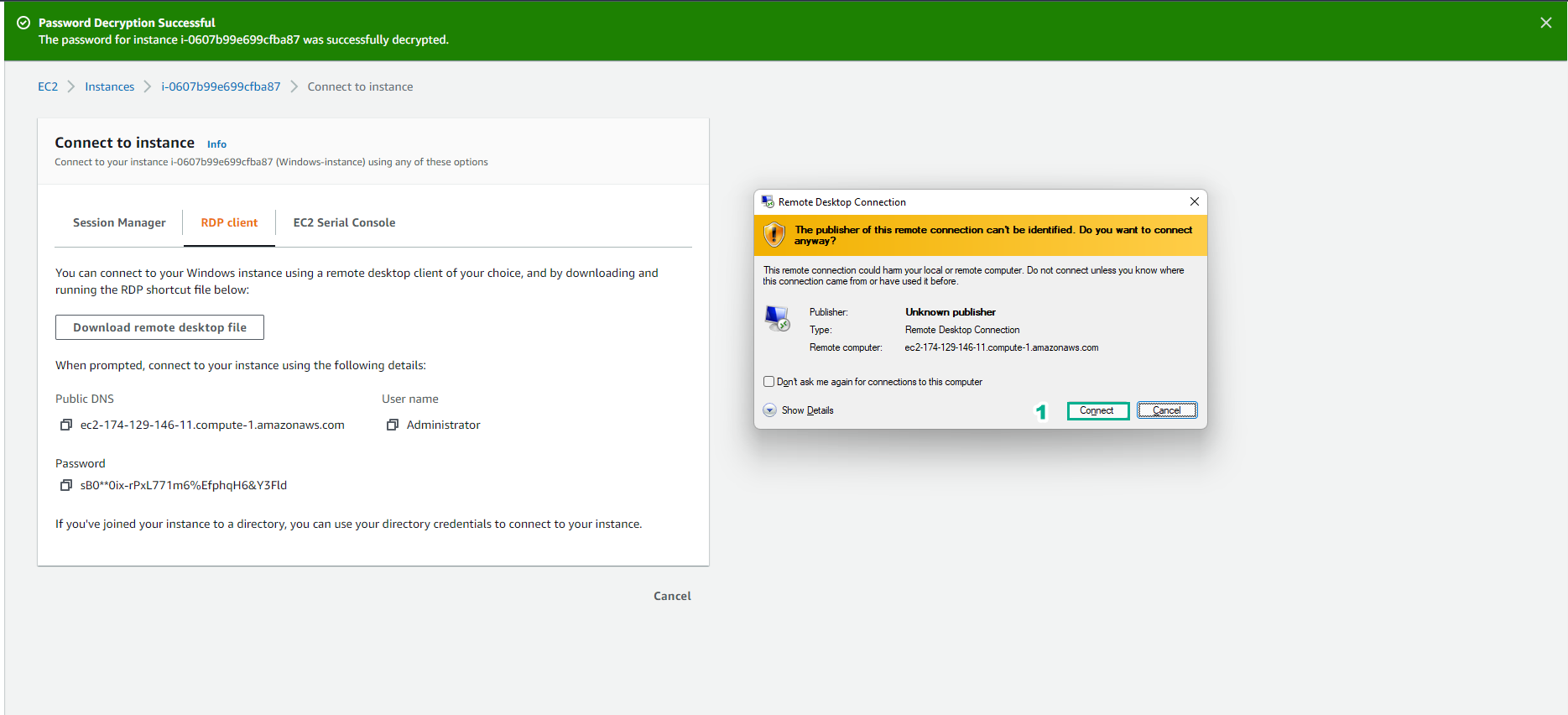 Connecting Windows instance :: Giới thiệu về Amazon EC2
