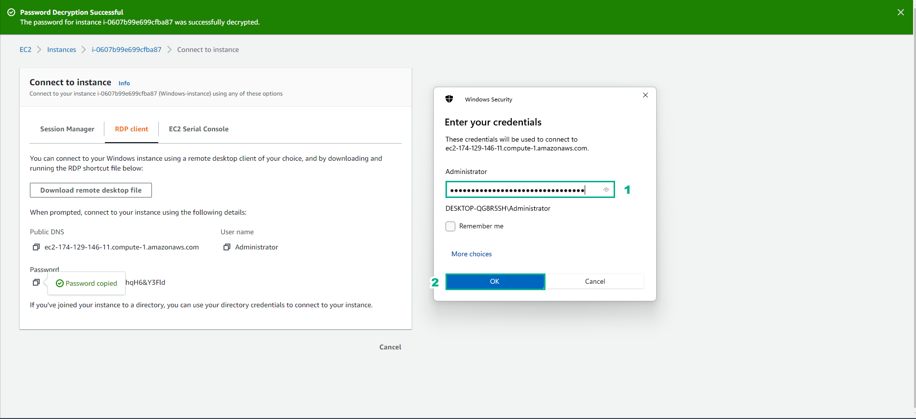 Connecting Windows Instance Giới Thiệu Về Amazon Ec2