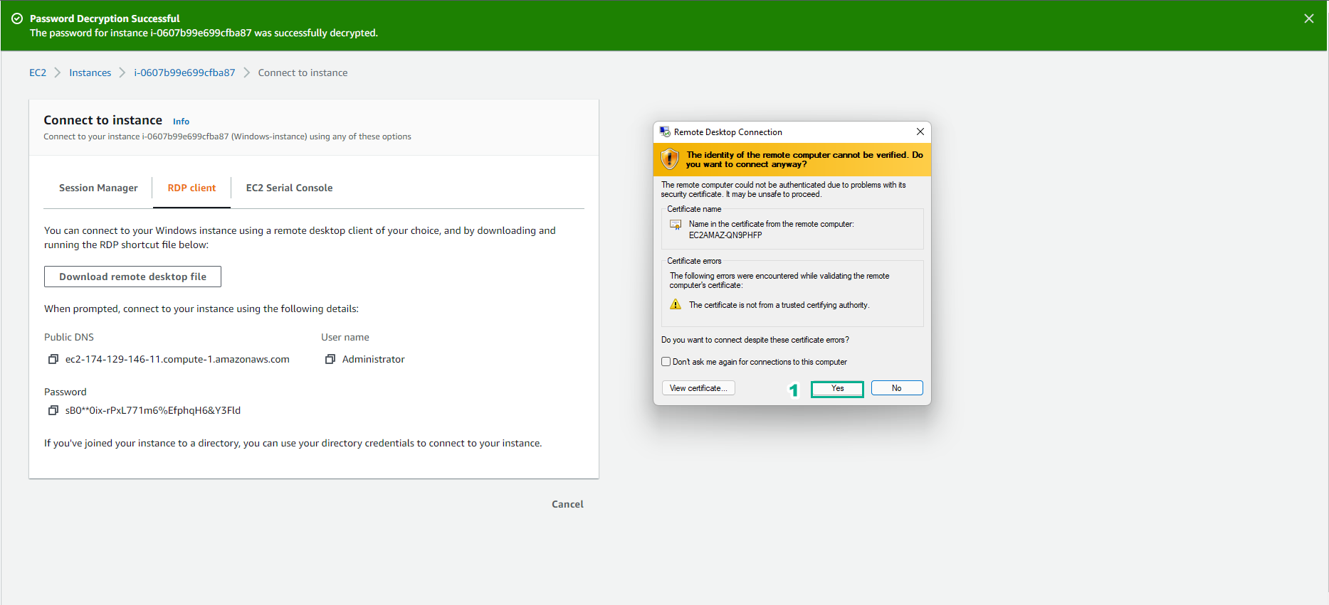 Connecting Windows instance :: Giới thiệu về Amazon EC2