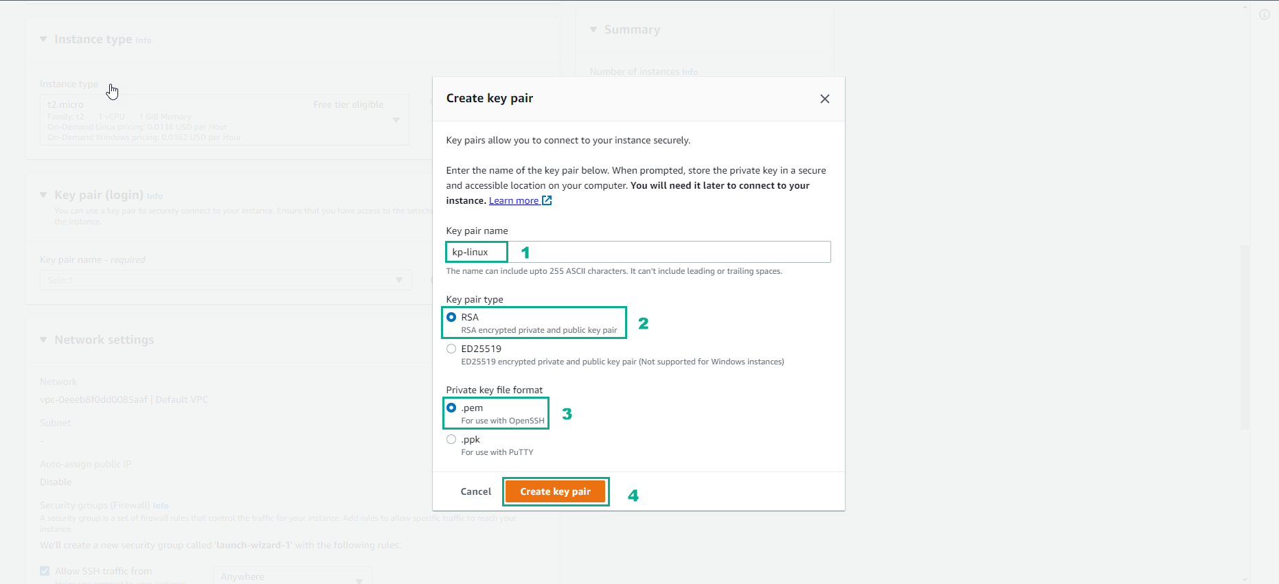 Create Linux Instance Giới Thiệu Về Amazon Ec2