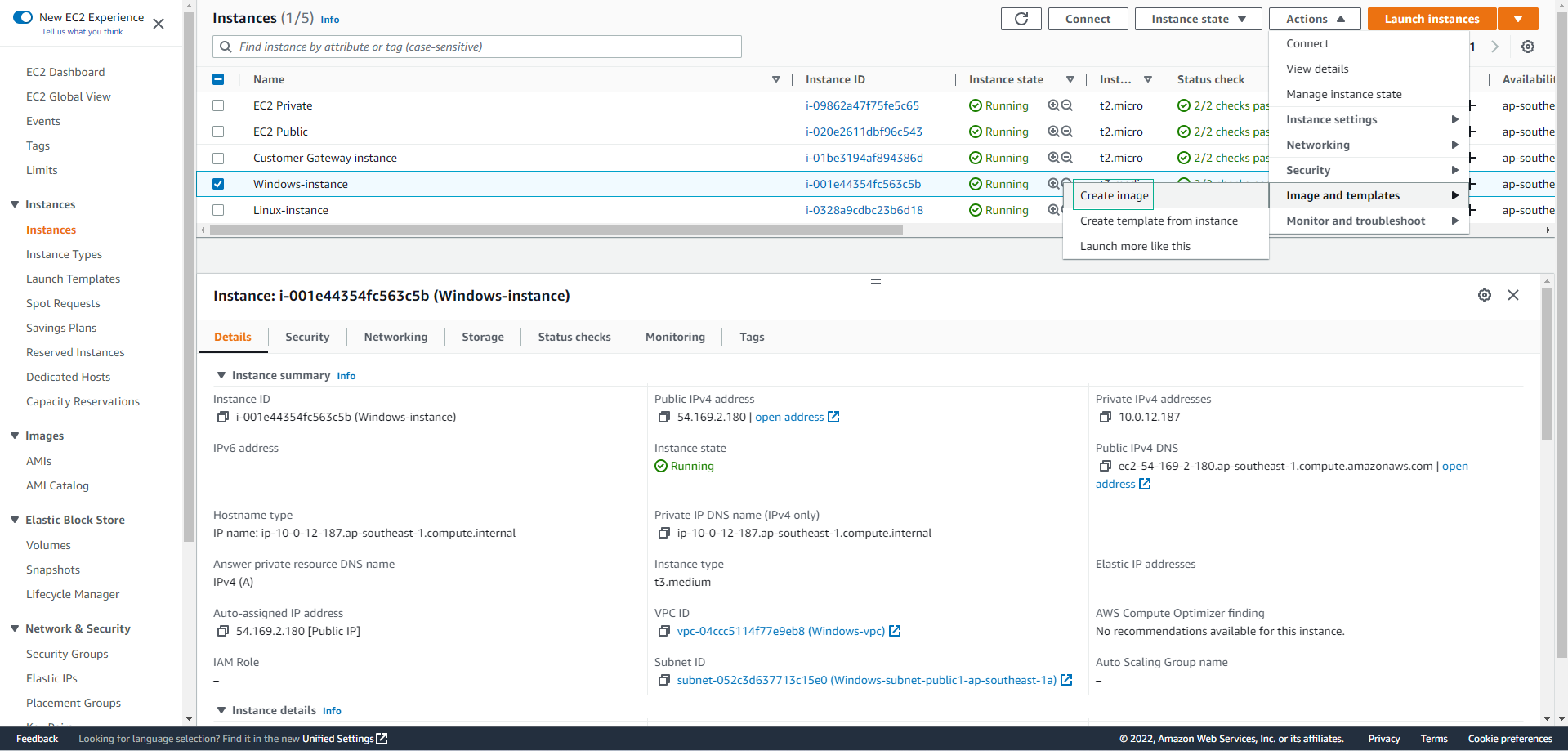 Create Custom AMI :: INTRODUCTION TO AMAZON EC2.